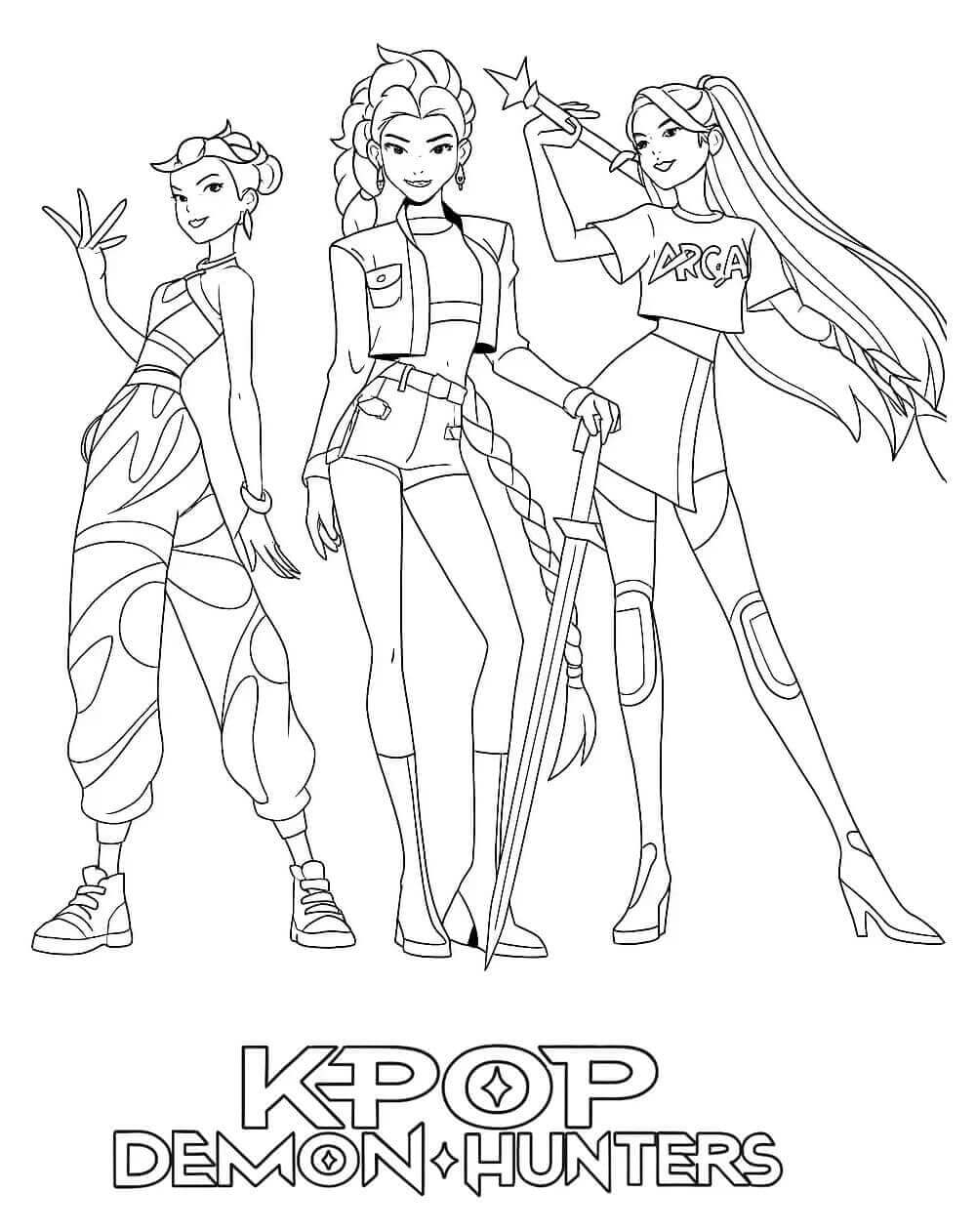 Kpop Demon Hunters Sz nez k Nyomtathat Kpop Demon Hunters Kifest k